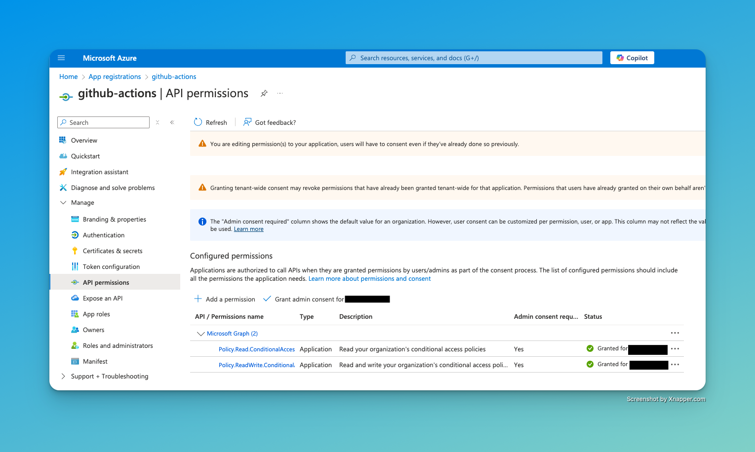 Deploy Conditional Access Policies with GitHub Actions · marcel nguyen